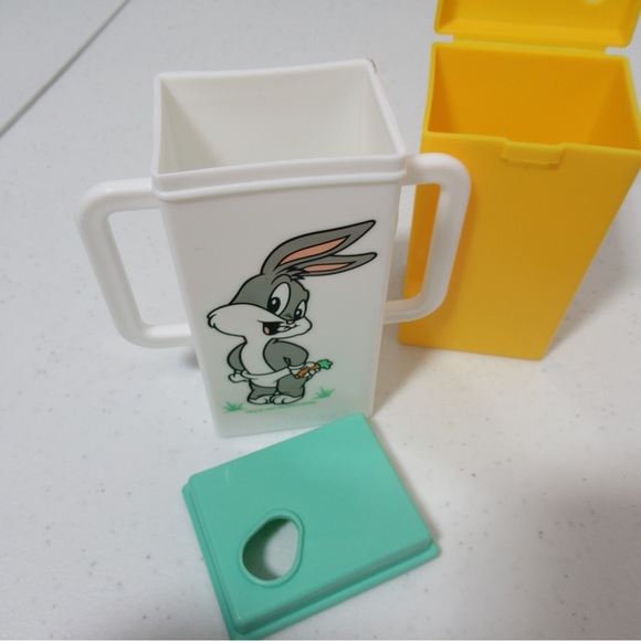 Vintage | Dining | 42 Vintage Baby Bugs Bunny And Hic Juice Box Holder ...